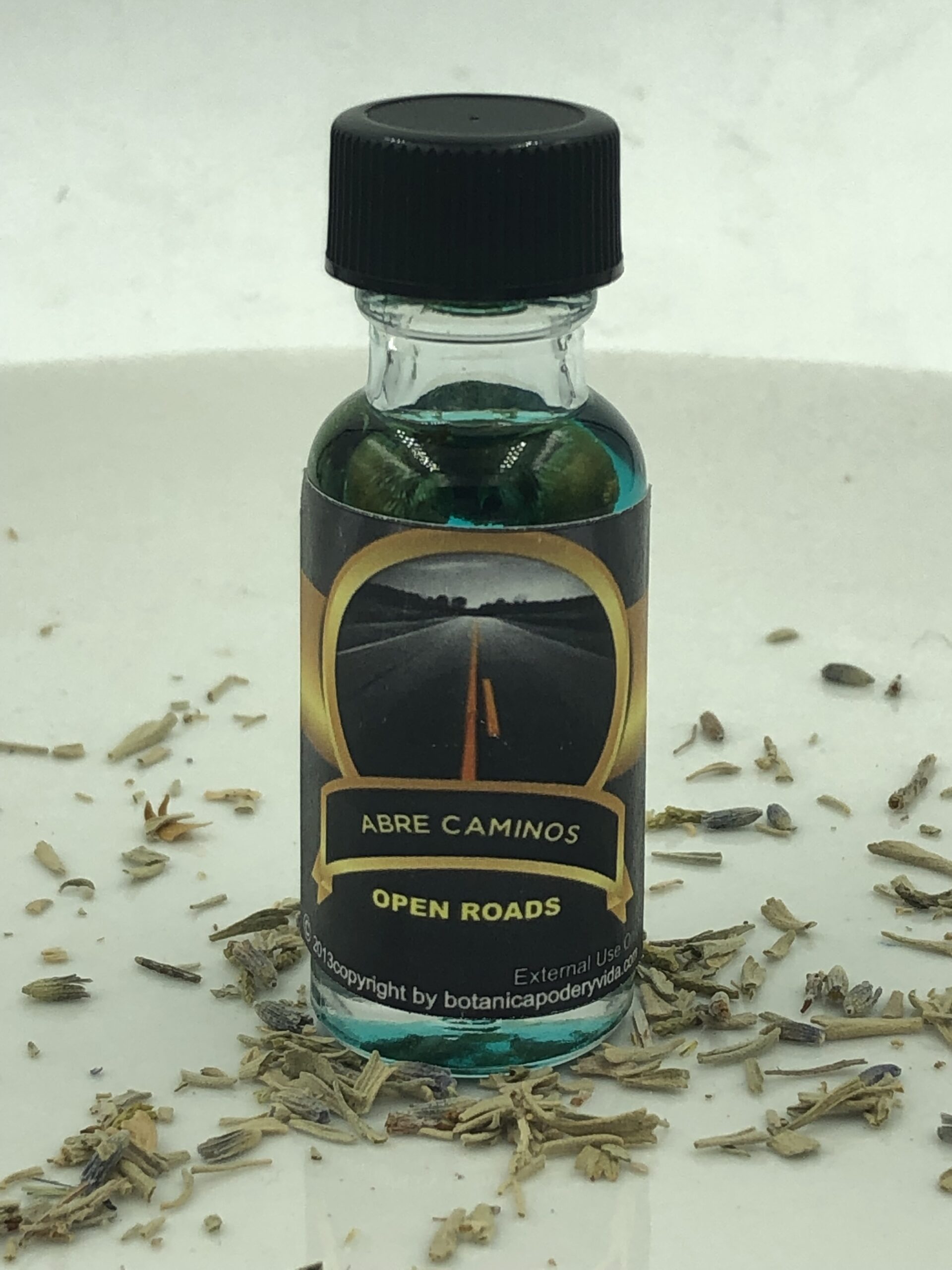 Open Roads 1 oz. Spiritual Oil – Botánica Poder y Vida