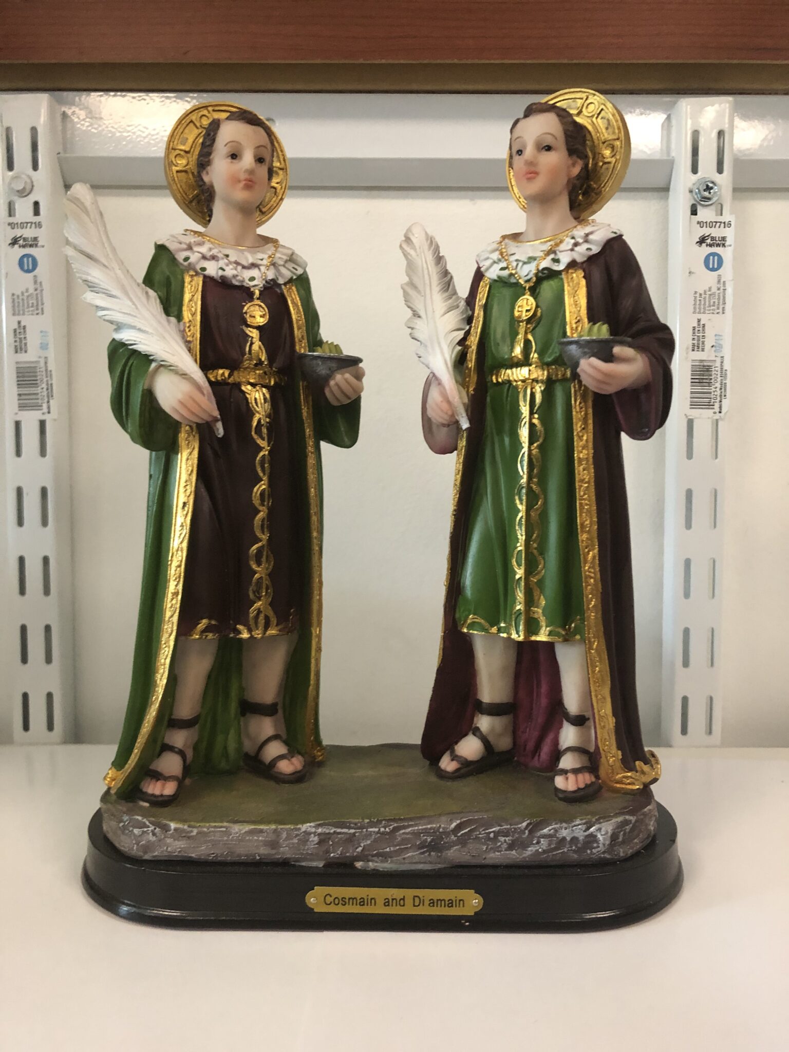 10″ Cosmas and Damian Statue – Botánica Poder y Vida